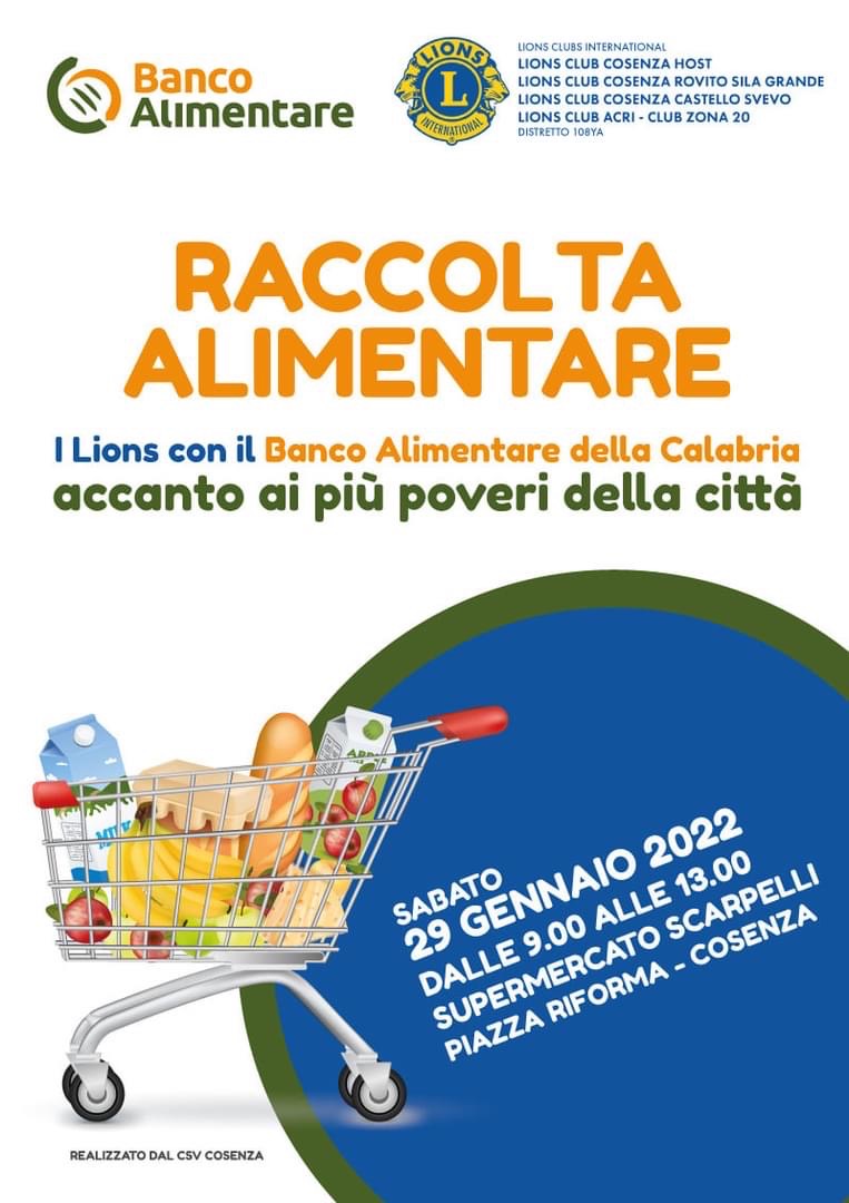 RACCOLTA GENERI ALIMENTARI PER IL “BANCO ALIMENTARE” – Lions Club ...